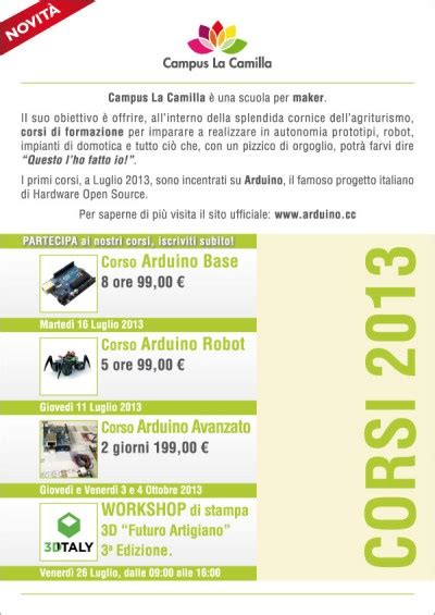 Campuslacamilla Corso Arduino Base Non Ufficiale Mauro Alfieri