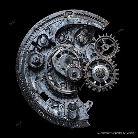 Ai创作图摩登时代主题元素齿轮 金属质感插画 3d立体金属感素材 蒸汽朋克艺术 蒸汽朋克风格 工业齿轮装饰素材 齿轮组工业风格主题 科技感齿轮 齿轮艺术品 3d立体金属效果 时间齿轮主题 蒸汽