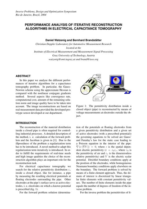 Pdf Performance Analysis Of Iterative Reconstruction Algorithms In