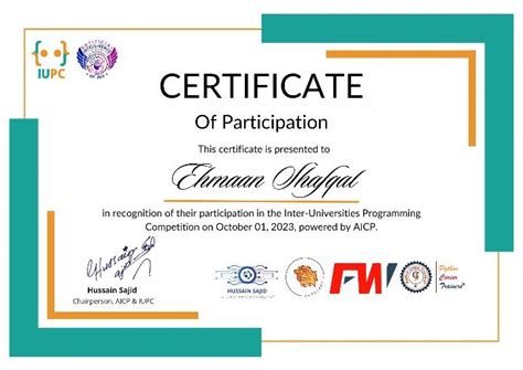 Ehmaan Shafqat On Linkedin Codingchallenge Certificateofachievement