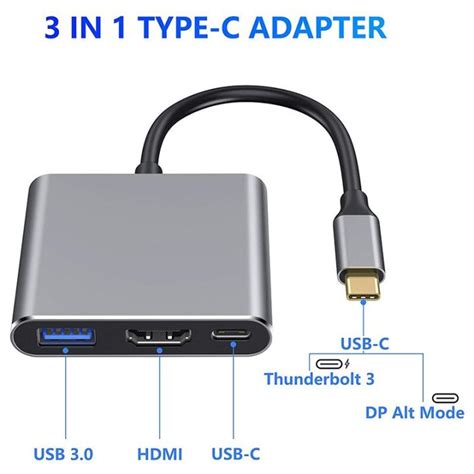 Type C Interface Usb Multi Function Hub In Portable Fast Charger Computer Adapter