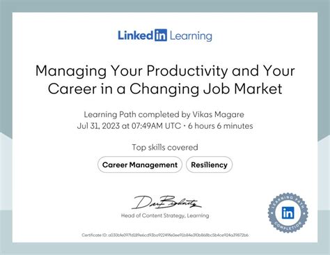 Vikas Magare On Linkedin Certificate Of Completion