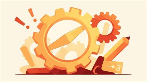 Broken Cog Wheel Icon Representing Issue Error In Vector Format