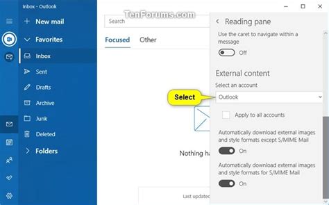 turn on or off download external content in windows 10 mail app tutorials