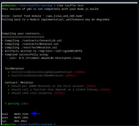 Truffle Version From To Later Versions Slows Down Tests Significantly Issue