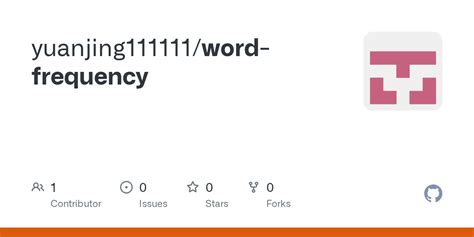 Github Yuanjing111111word Frequency