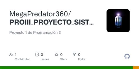 Github Megapredator360proiiiproyectosistemadeventas Proyecto 1 De Programación 3