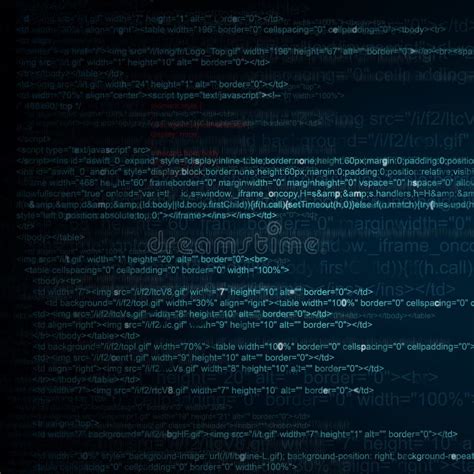 Blue Matrix Abstract Digital Background Big Size Stock Image Image