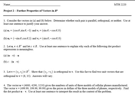 Solved Consider The Vectors In A And B Below Chegg