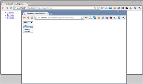 Responsive design convertir la navigation en menu déroulant WEB d Développement Web