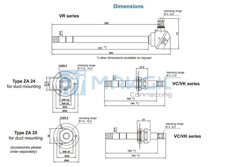 C4 2 Vc Vk Vr Series Cảm Biến Nhiệt độ độ ẩm Công Nghiệp Với Vỏ