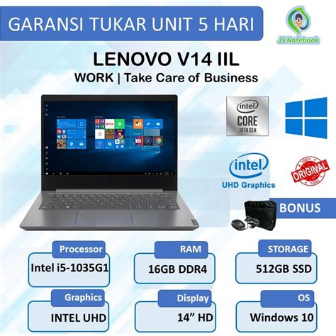 Jual Laptop Lenovo V Iil Intel Core I G Gb Ssd Win Pro Shopee Indonesia