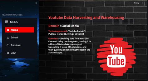 GitHub Hari YouTube Data Harvesting And Warehousing YouTube Data Harvesting And