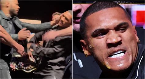 Chris Eubank Jr Kastar ägg På Conor Benn Under Hetsig Staredown
