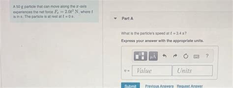 solved a 50 g particle that can move along the z axis