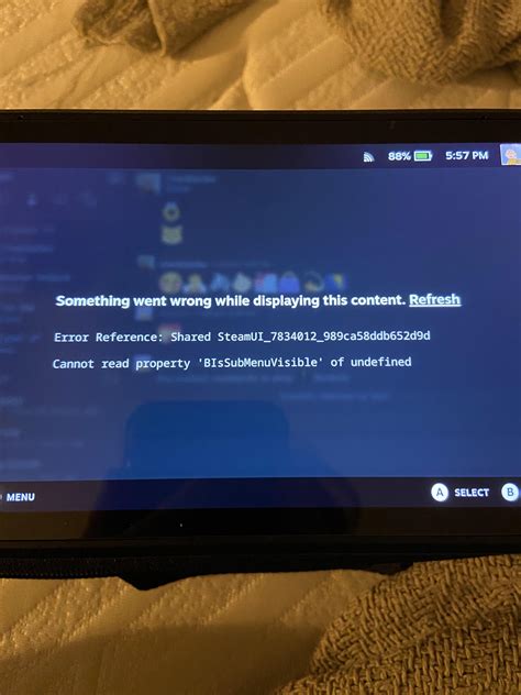 Weird Error In Friends Menu Rsteamdeck