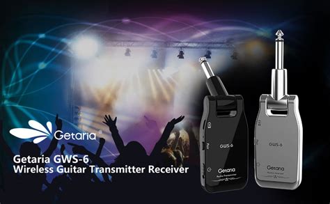 Getaria Wireless Guitar System GH Guitar Transmitter Receiver Set For Electric Guitar Bass