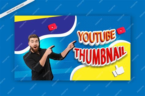 Modern Youtube Thumbnail Background Design Template With Awesome Text Effect Premium Vector