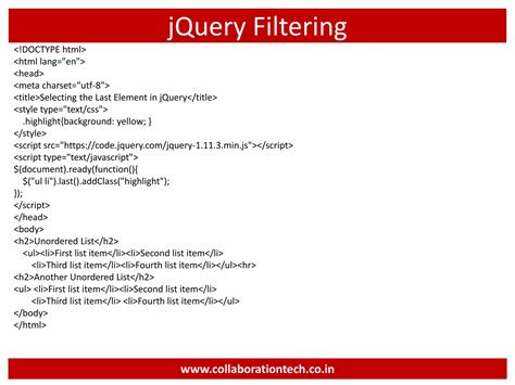 Introduction To JQuery PPTX
