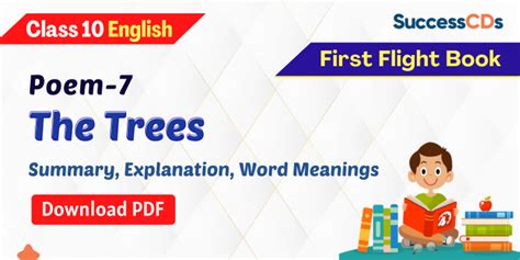 The Trees Summary Explanation Word Meanings Class 10