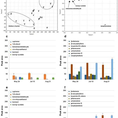 results of principal component analysis using the analytical data