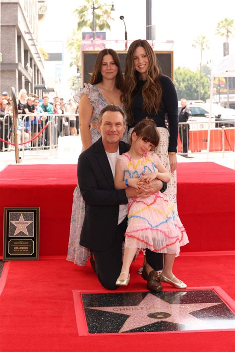 Christian Slaters Daughters Join Hollywood Walk Of Fame Ceremony