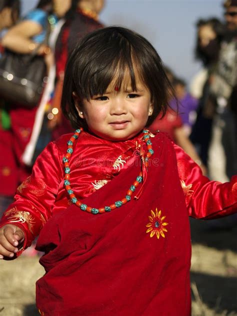 Small Girl In Gurung Attire Editorial Photography Image Of Event
