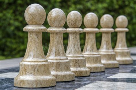 Captivating Chess Pawns Array Exploring Strategy Game And Precision