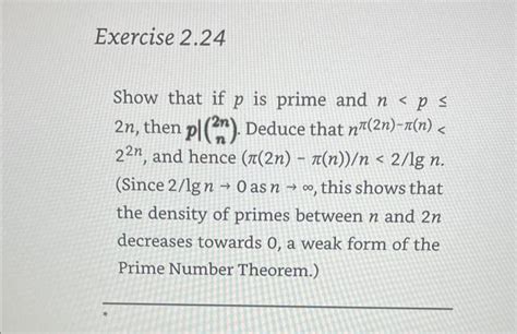 Solved Show That If P Is Prime And N Chegg