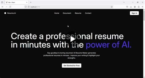 Ai Resumemaker Mernstack Reactjs Nodejs Tailwindcss Gsap