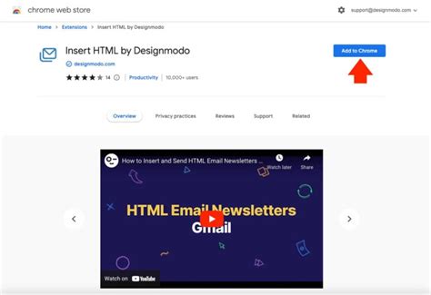 how to embed a custom html email in gmail