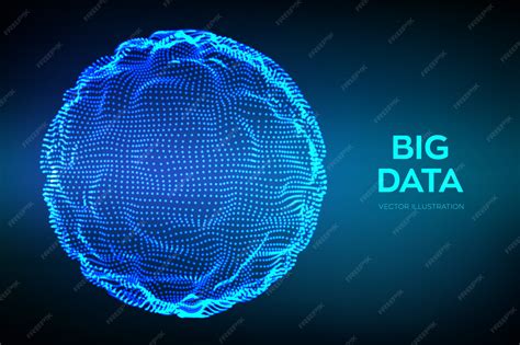 Premium Vector Abstract Bigdata Science Background