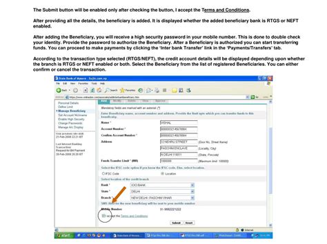 Ppt Instructions To Do Rtgs Neft Transactions Through Internet Banking You Should Be An