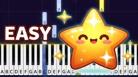 Twinkle Twinkle Little Star Easy Piano Tutorial Youtube