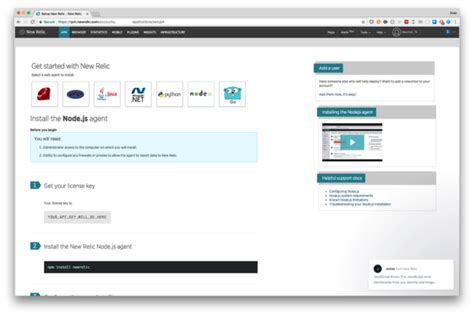 using new relic in red hat mobile node js applications red hat developer