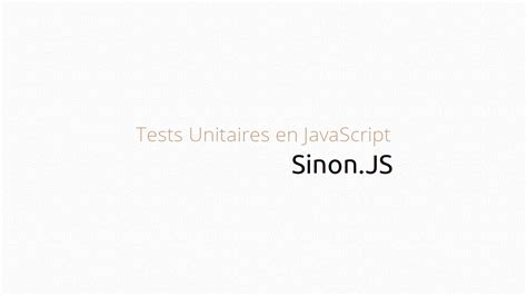 Spy Mock Et Stubs Avec Sinon Formation Tests En JavaScript Grafikart