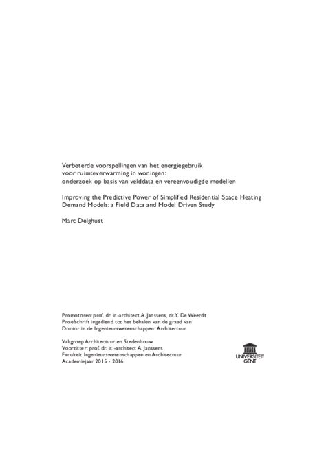 Pdf Improving The Predictive Power Of Simplified Residential Space