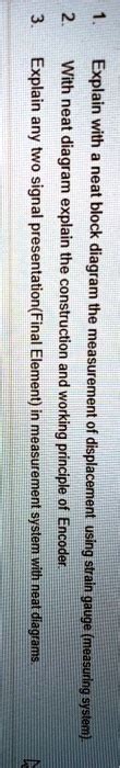 solved explain any two signal presentation final element in a