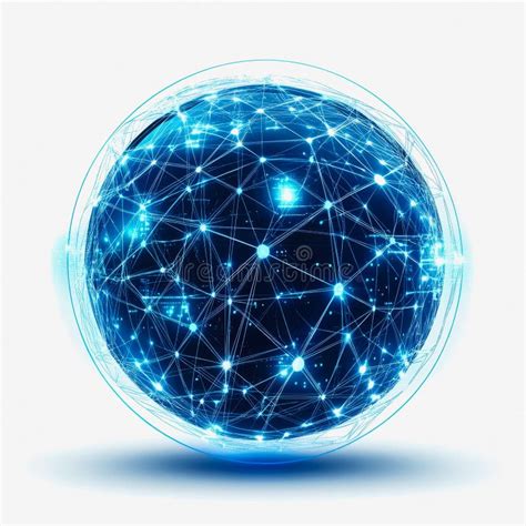 Blockchain Globe Network Sphere Connected Lines Technology Innovation Digital Future Data