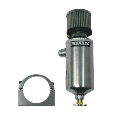 Moroso Tank Breather Catch Can 12an Male Fitting Billet Mounting