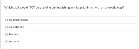 Solved The Synapomorphy That Unites The Amphibians Mammals