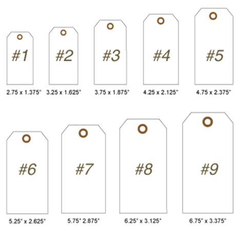 Standard Sizes For Custom Hang Tags Louis Tag 48 Off