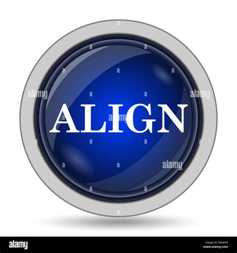 Align Icon Internet Button On White Background Stock Photo Alamy