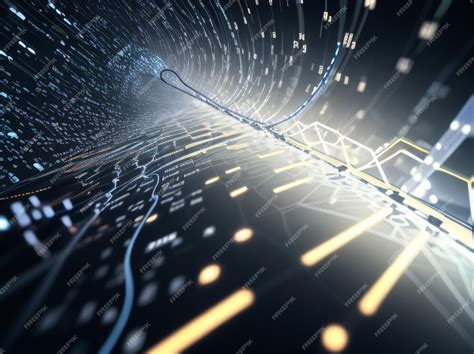 Premium Photo Abstract Data Flow Visualization