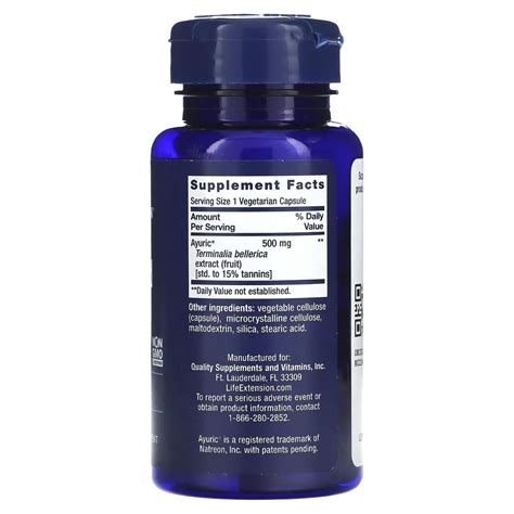 Life Extension Uric Acid Control Harns Urekontrolle Pflanzliche Kapseln