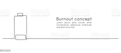 저충전 배터리의 연속 선 그리기 1개 정신 건강 개념 기호와 전기 에너지 유형 기호는 단순한 선형 스타일로 되어 있습니다 편집