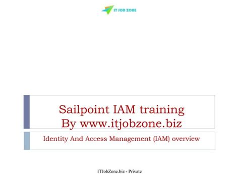 Sailpoint Online Training On Iam Overview Pptx