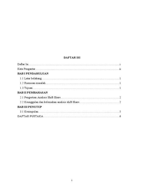 Tekhnik Analisis Shift Share Pdf