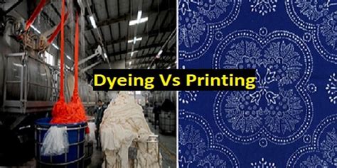 Difference Between Dyeing And Printing