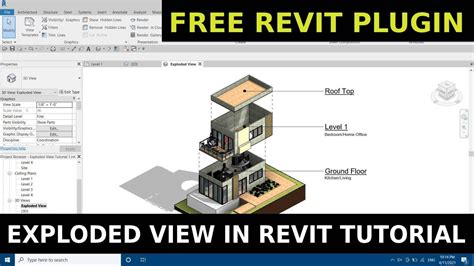 Exploded Architectural Diagram In Revit Tutorial Youtube